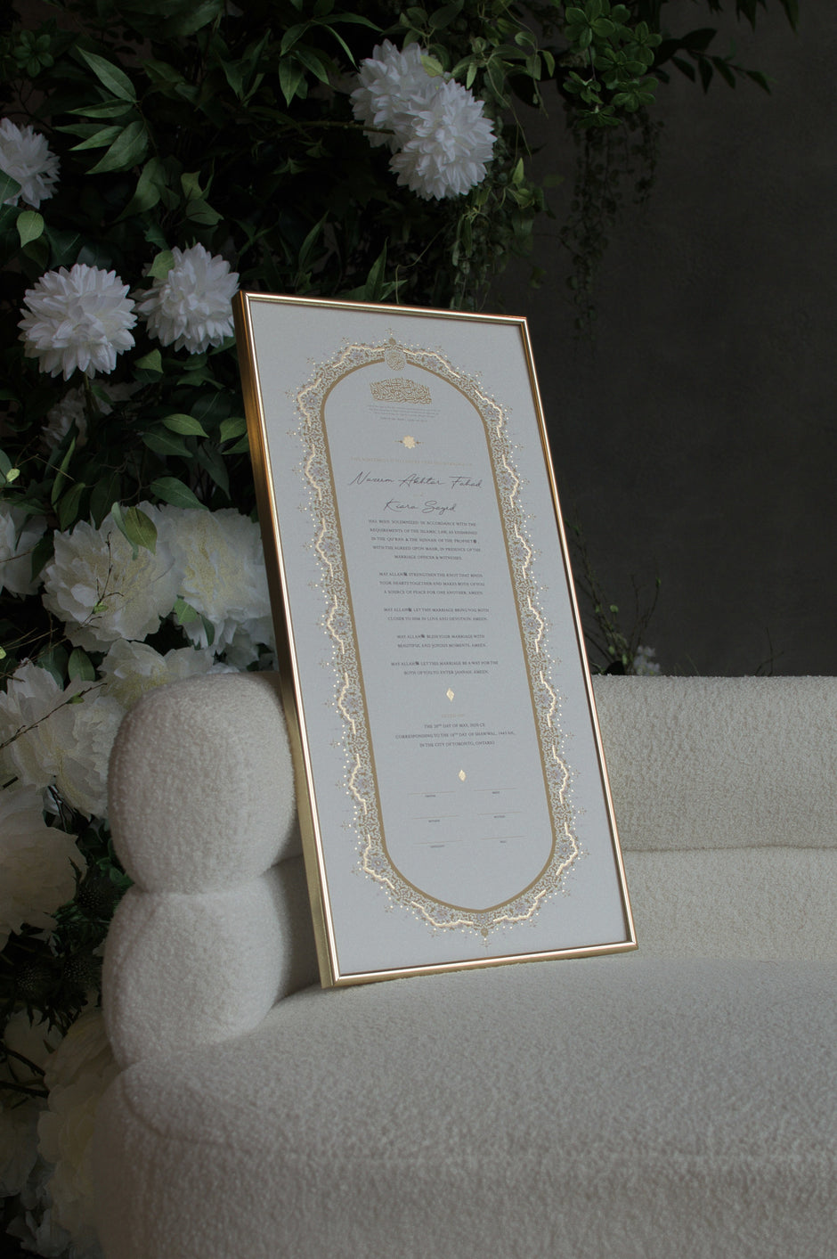 Nikah Certificate | Handmade Custom Nikah Nama Contracts